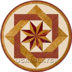 Inlays. Hardwood Floor Products: Golden Star, Stone Inlays