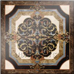 Inlays. Hardwood Floor Products: Palermo Stone, Stone Inlays